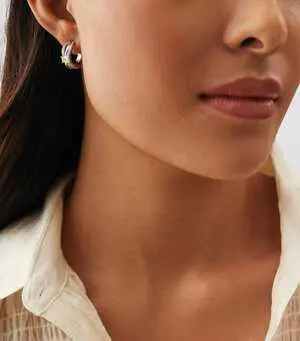 BOODLES Mixed Gold, Platinum And Diamond Earrings