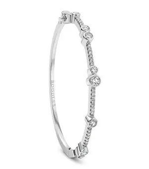 BOODLES Platinum And Diamond Waterfall Bangle