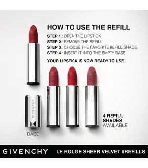 Givenchy Le Rouge Sheer Velvet Refillable Matte Lipstick