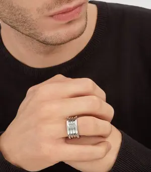 BVLGARI B.zero1 Four Band Ring In Gold