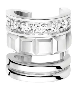 Boucheron White Gold And Diamond Quatre Single Ear Clip