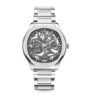 PIAGET Stainless Steel Polo Skeleton Watch - Silver