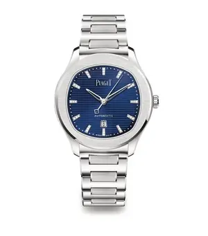 PIAGET Steel And Diamond Polo Date Automatic Watch