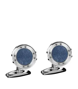Chopard Stainless Steel Alpine Eagle Cufflinks - Blue