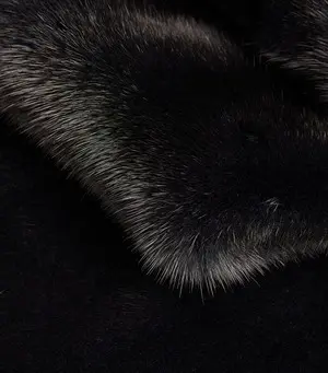 YVES SALOMON Mink Hooded Gilet