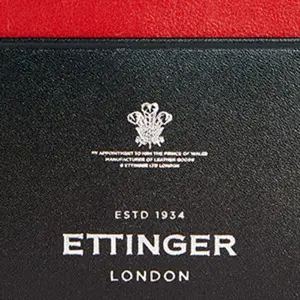 ETTINGER Sterling Flat Card Holder - Red