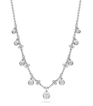 BOODLES Platinum And Diamond Necklace - Silver