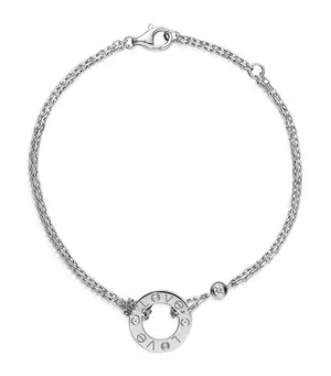 Cartier Gold And Diamond Love Chain Bracelet
