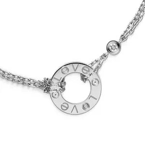 Cartier Gold And Diamond Love Chain Bracelet