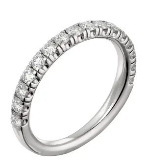 Cartier Platinum And Diamond Wedding Band
