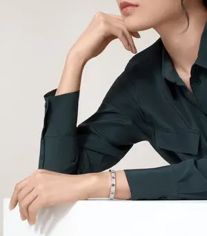 Cartier Love Ceramic Paved Diamond Bracelet