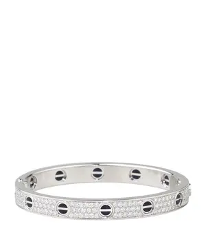 CARTIER Cartier Love Ceramic Paved Diamond Bracelet