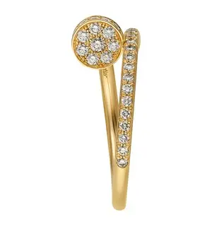 Cartier Juste Un Clou Ring In Yellow With Diamonds