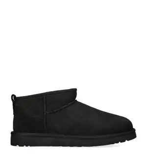 UGG Suede Classic Ultra Mini Boots - Black