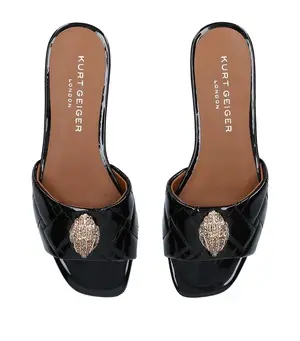 Kurt Geiger Patent Kensington Flat Sandals