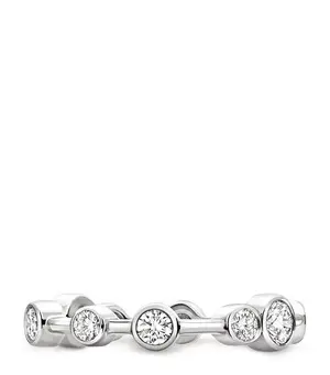 BOODLES Platinum And Diamond Full Hoop Ring