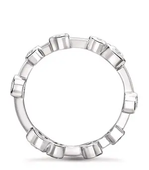 BOODLES Platinum And Diamond Full Hoop Ring