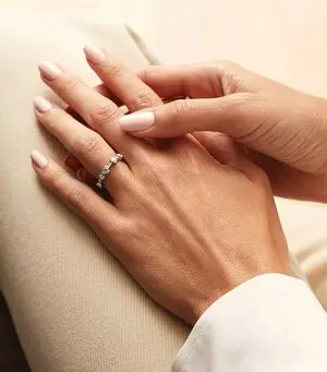BOODLES Platinum And Diamond Waterfall Ring