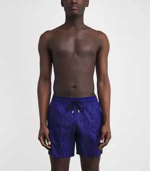 Vilebrequin Turtle Print Mahina Swim Shorts - Blue