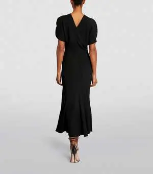 Victoria Beckham Gathered Midi Dress