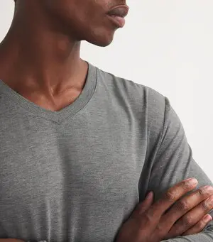 Hanro Casuals V-neck T-shirt - Grey