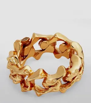 Emanuele Bicocchi Plated Sterling Silver Arabesque Chain Ring