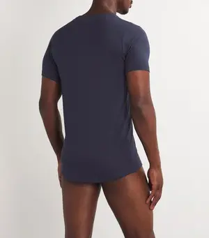 Falke Cotton-blend Daily Climate Control T-shirt - Navy