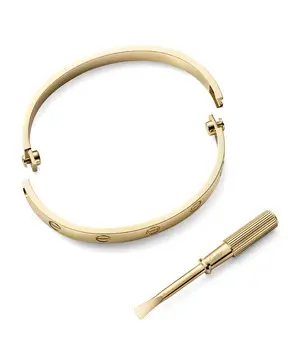 Cartier Love Classic 4-diamond Yellow Bracelet