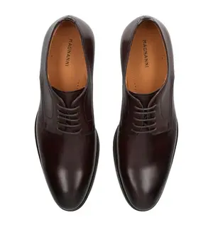 Magnanni Leather Stitch Flex Derby Shoes