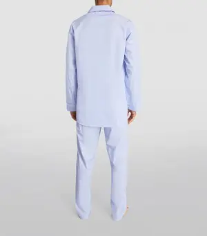 Zimmerli Cotton Pyjama Set - Blue