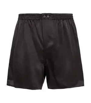 Zimmerli Silk Relaxed Boxers Black