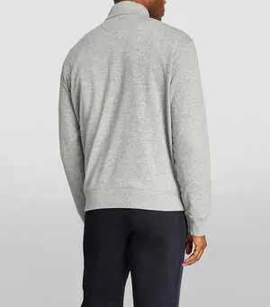 Polo Ralph Lauren Quarter-zip Sweatshirt With Embroidered Pony - Grey