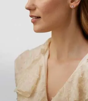 BOODLES Platinum And Diamond Classic Stud Earrings