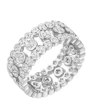 Cartier Broderie Diamond Ring In Gold
