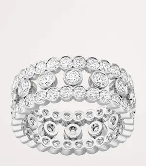 Cartier Broderie Diamond Ring In Gold