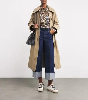 GOLDEN GOOSE Super-star Leather Sneakers With Glitter Accents