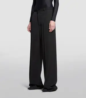 Balenciaga Wool Tailored Trousers
