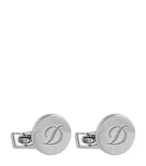 S.t. Dupont Iconic Monogram Cufflinks - Silver