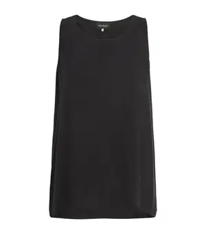 Eskandar Silk A-line Top - Black