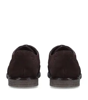 PAPOUELLI Suede Arthur Brogues - Brown