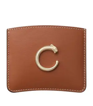 Cartier Leather Panthère De Card Holder - Brown