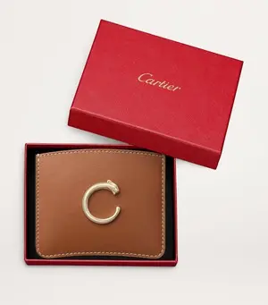Cartier Leather Panthère De Card Holder