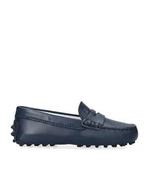 TOD'S Gommino Driving Shoes In Leather - Navy