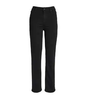 Paige Cindy High-rise Straight Jeans - Black
