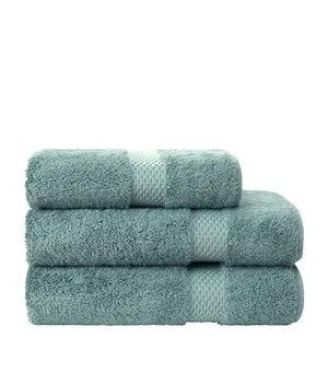 YVES DELORME Toile Hand Towel - Green