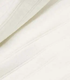 LESET Rib-knit Pointelle T-shirt