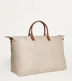 Harrods Nylon Overnight Tote Bag - Neutral