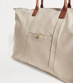 Harrods Nylon Overnight Tote Bag - Neutral