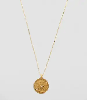 JENNIFER MEYER 18 Karat Yellow Diamond Embellished Good Luck Necklace