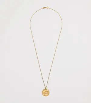 JENNIFER MEYER 18 Karat Yellow Diamond Embellished Good Luck Necklace